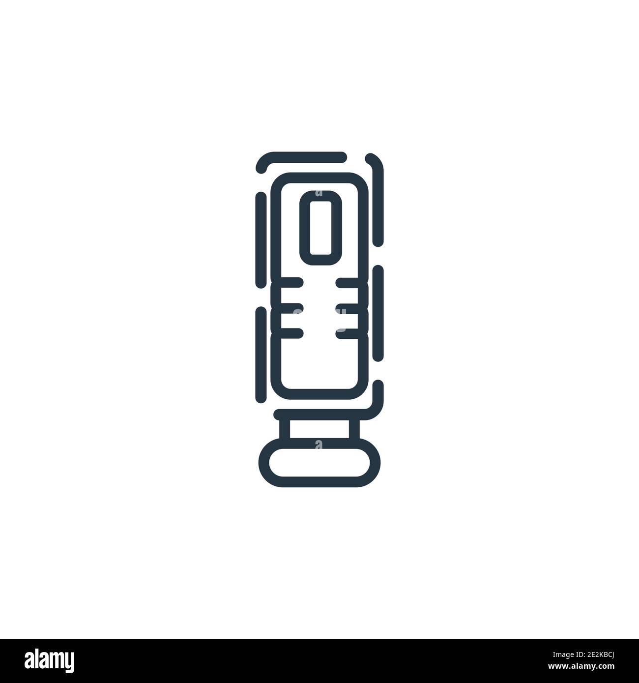Smart Assistant Outline Vector Icon Thin Line Black Smart Assistant