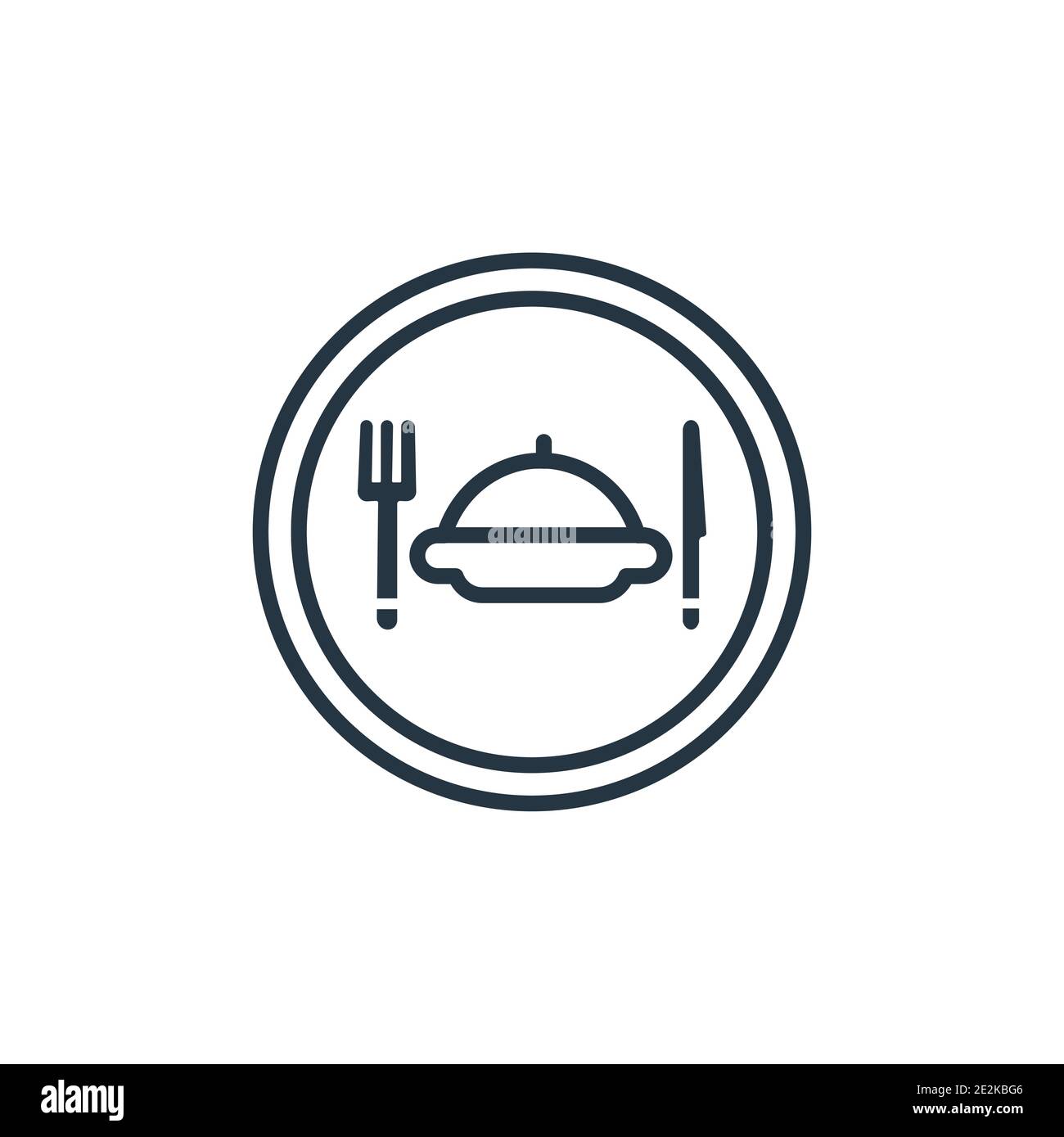 Foods outline vector icon. Thin line black foods icon, flat vector ...