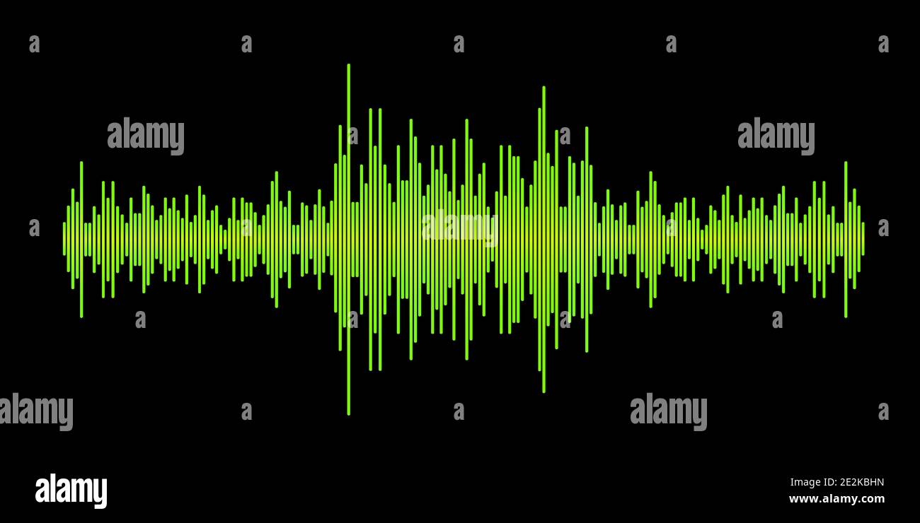 Modern vector illustration of Sound save equalizer on black background ...
