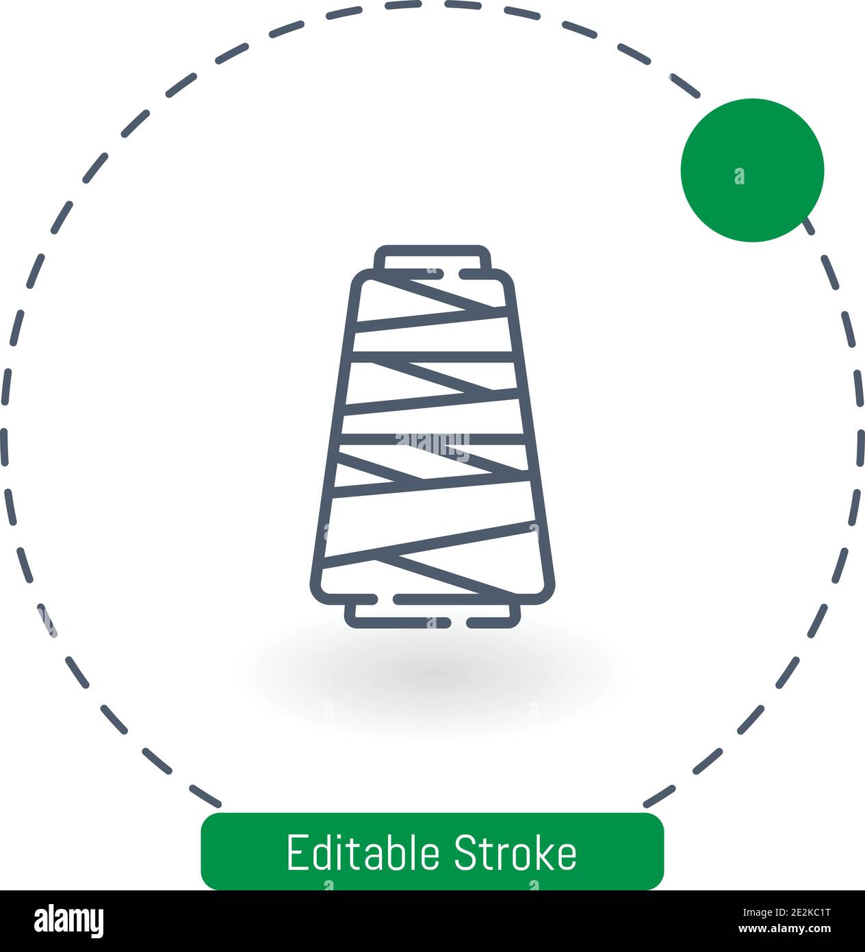 thread vector icon editable stroke outline icons for web and mobile ...
