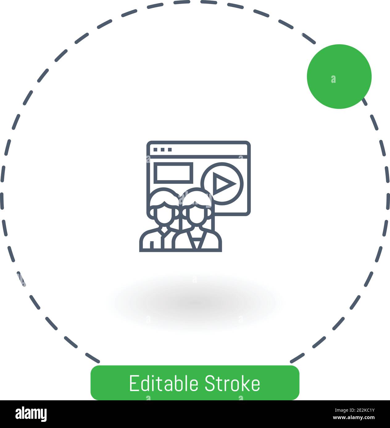unique visitor vector icon editable stroke outline icons for web and ...