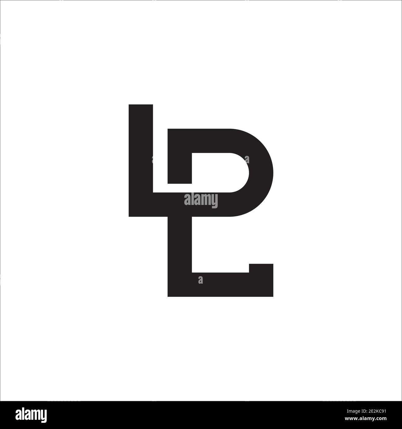 Initial lp letter logo with creative modern business typography vector ...