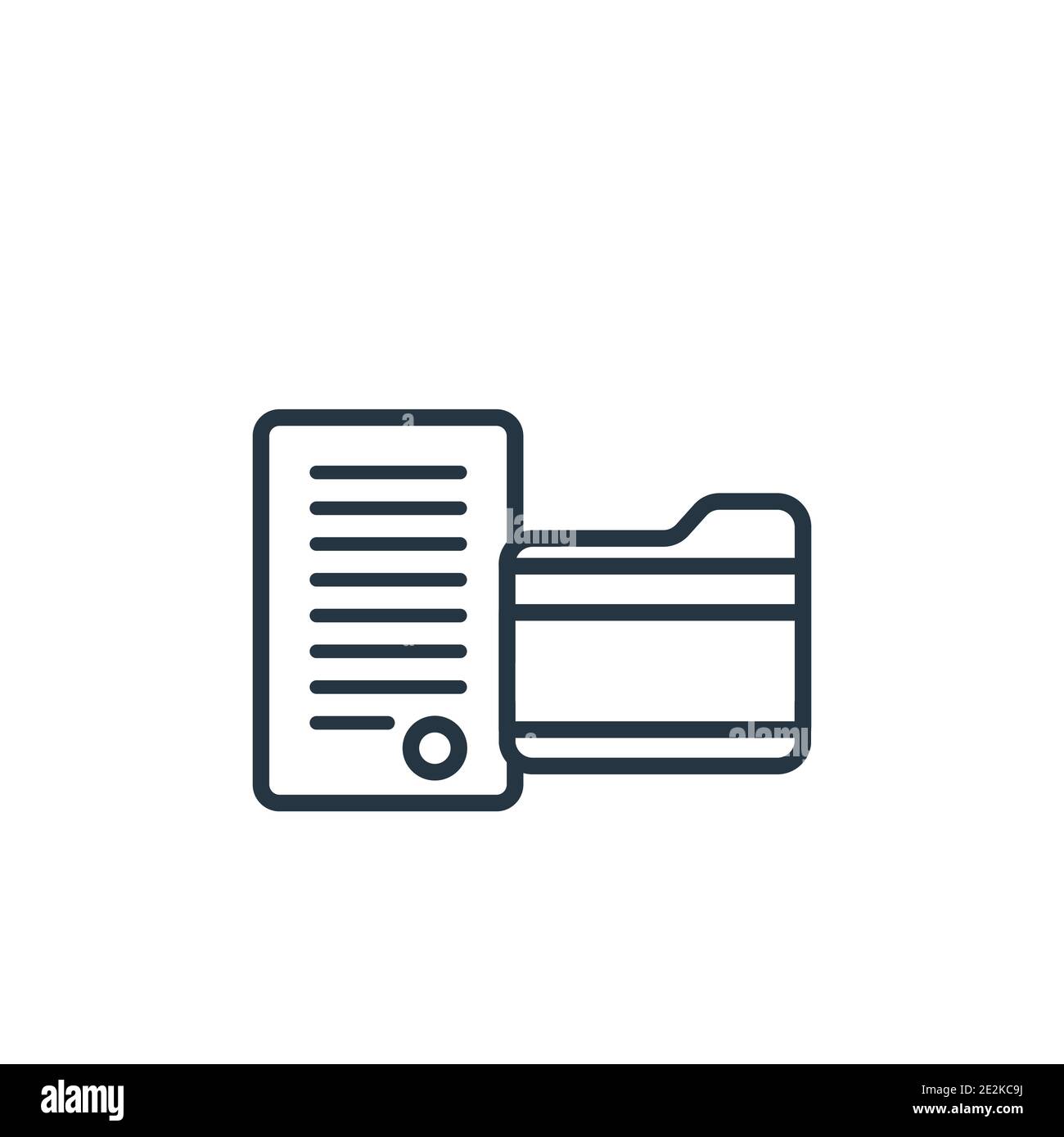 Decree outline vector icon. Thin line black decree icon, flat vector ...