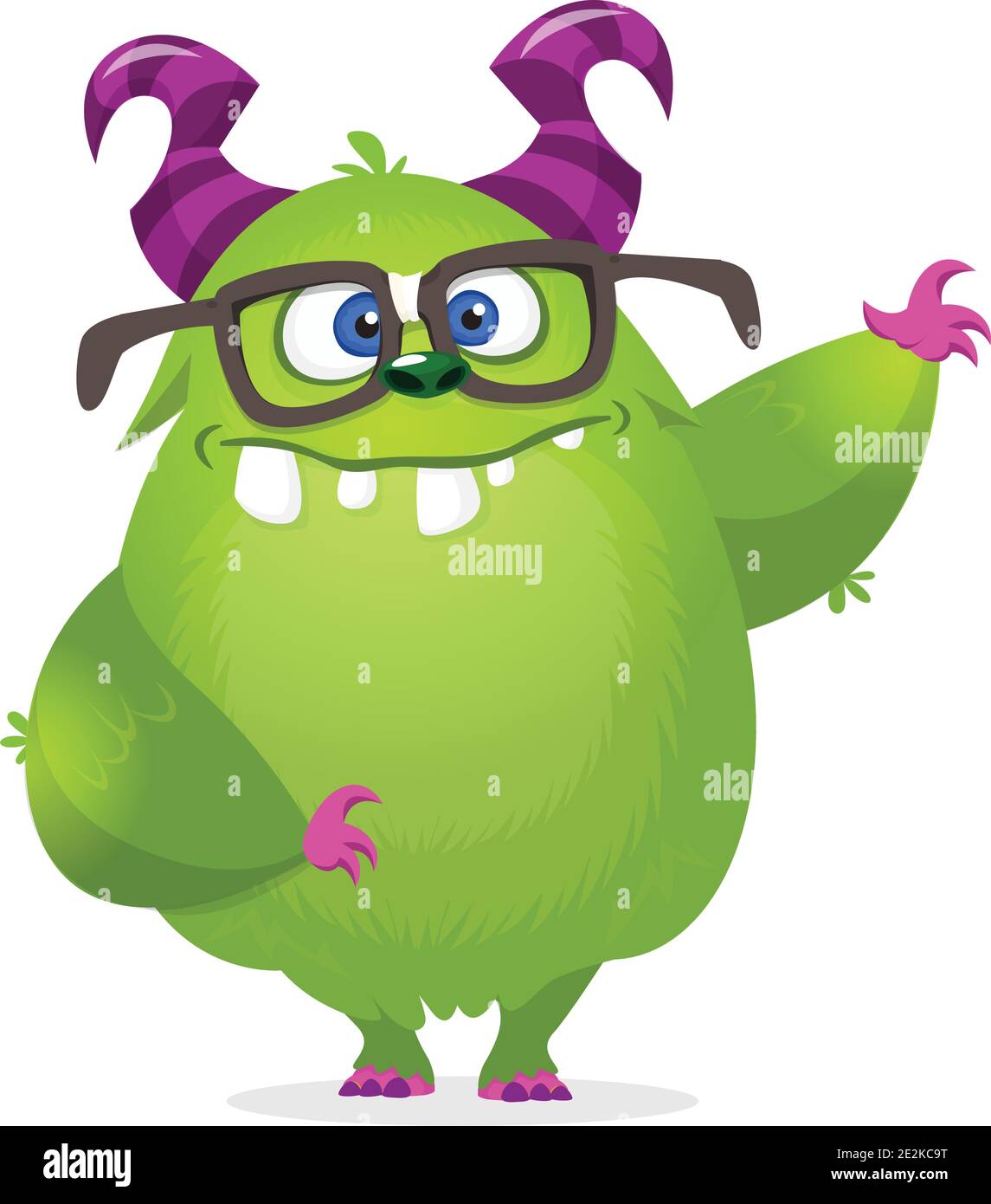 Funny cartoon monster. Vector illustration Stock Vector Image & Art - Alamy