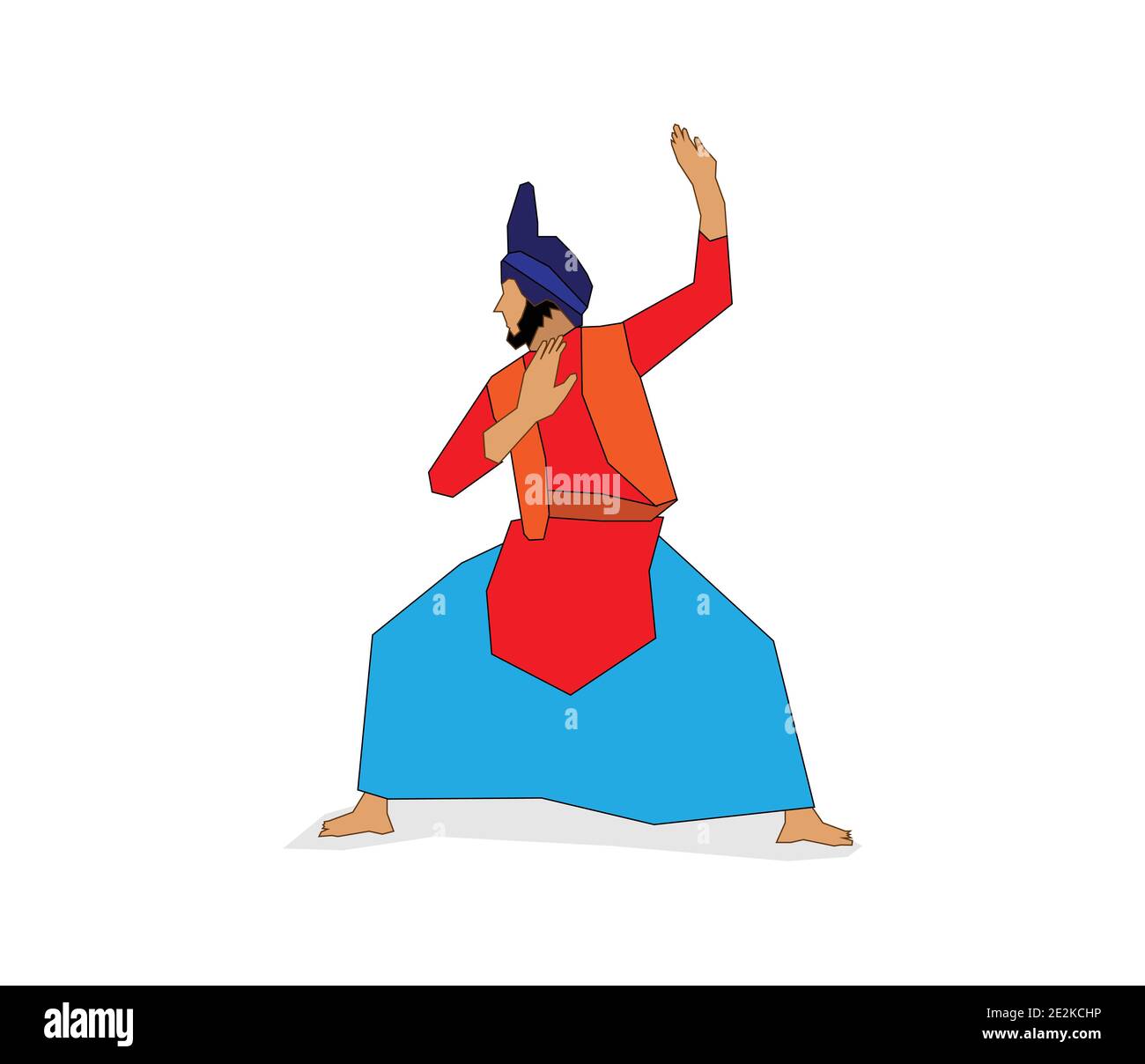 Vector Illustration for Happy Lohri. Indian traditional drum or dholak ...