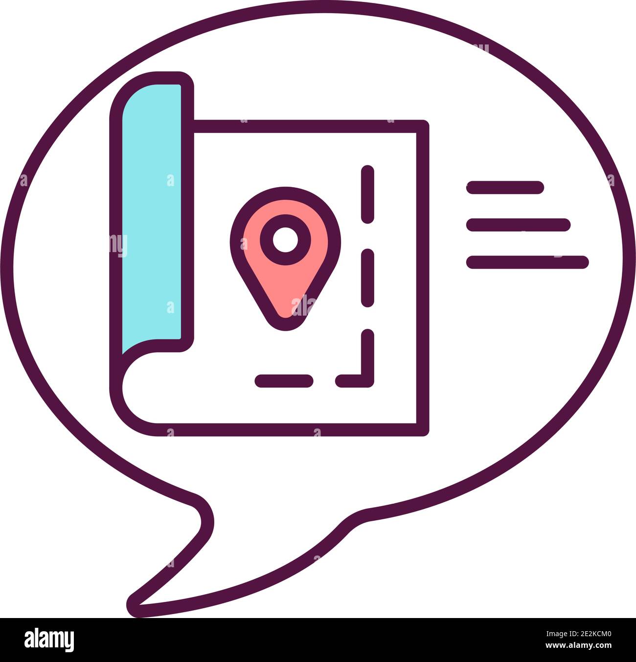 Ask for direction RGB color icon Stock Vector Image & Art - Alamy
