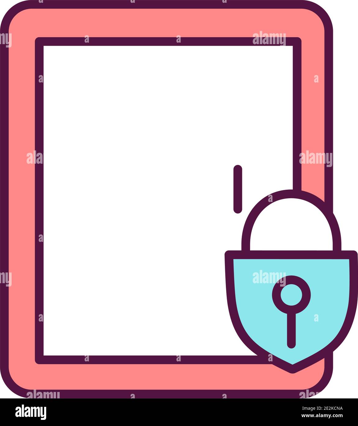 Secure locked door RGB color icon Stock Vector Image & Art - Alamy