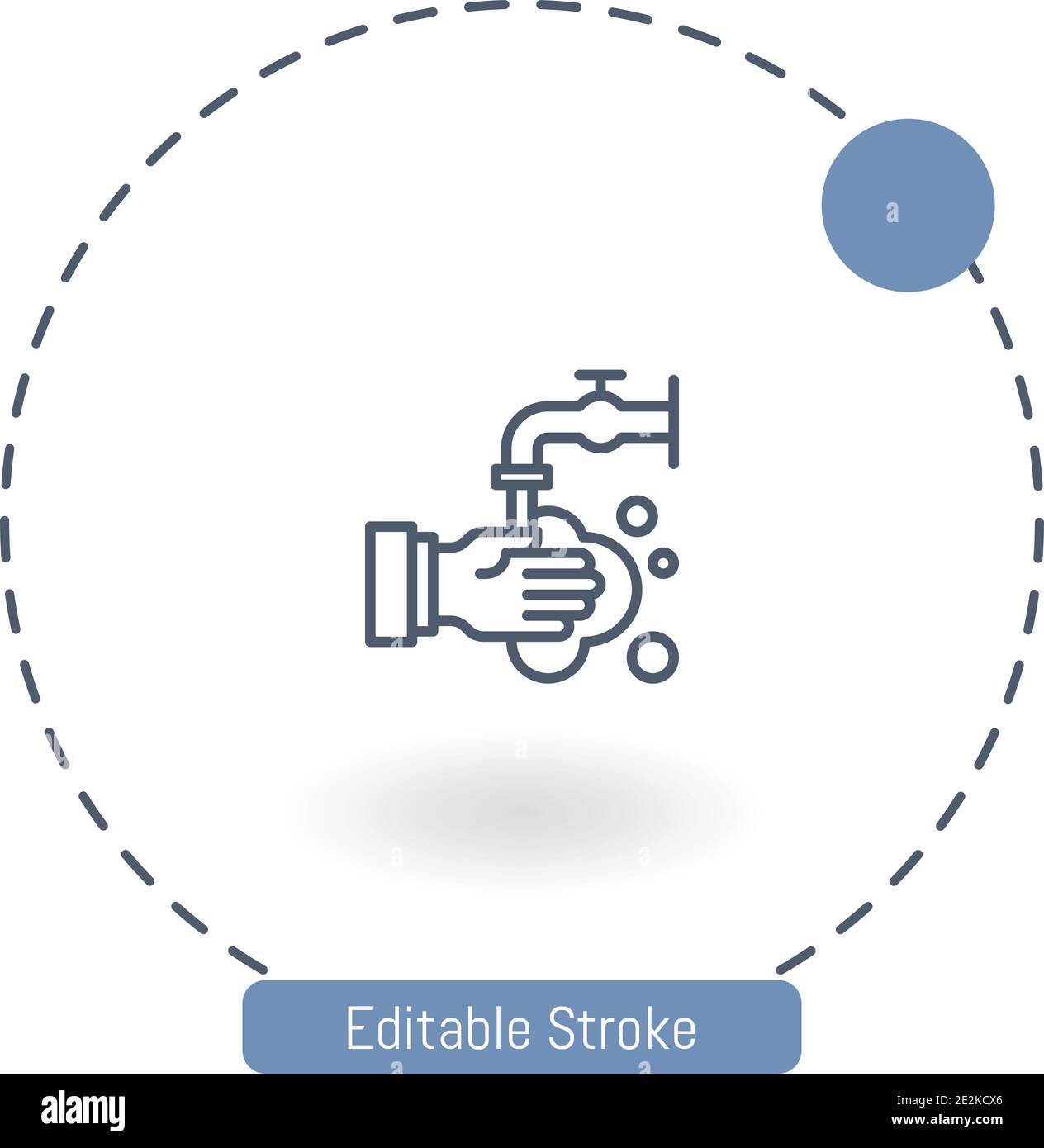 washing hands vector icon editable stroke outline icons for web and ...