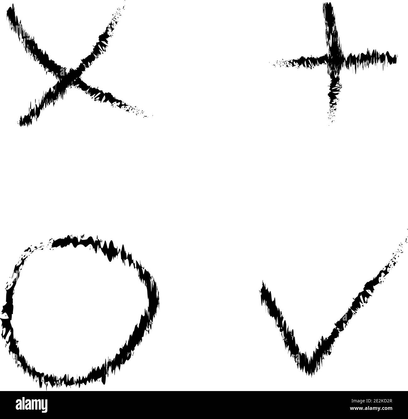 Hand drawn check mark buttons hi-res stock photography and images - Alamy