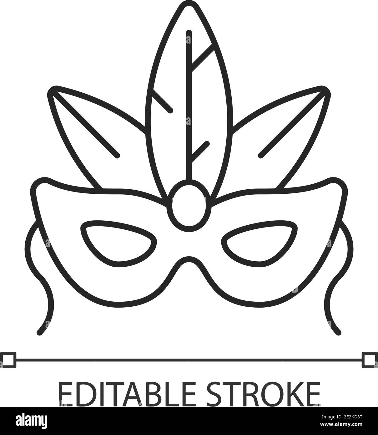 Venetian masks vector Black and White Stock Photos & Images - Alamy