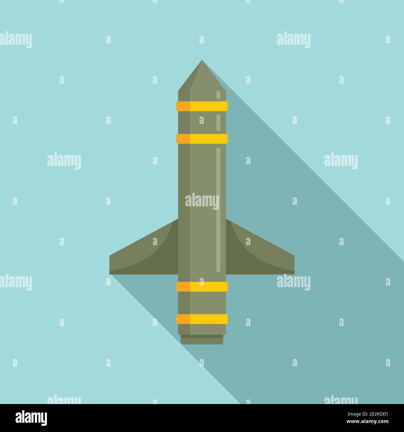 Missile air icon, flat style Stock Vector Image & Art - Alamy