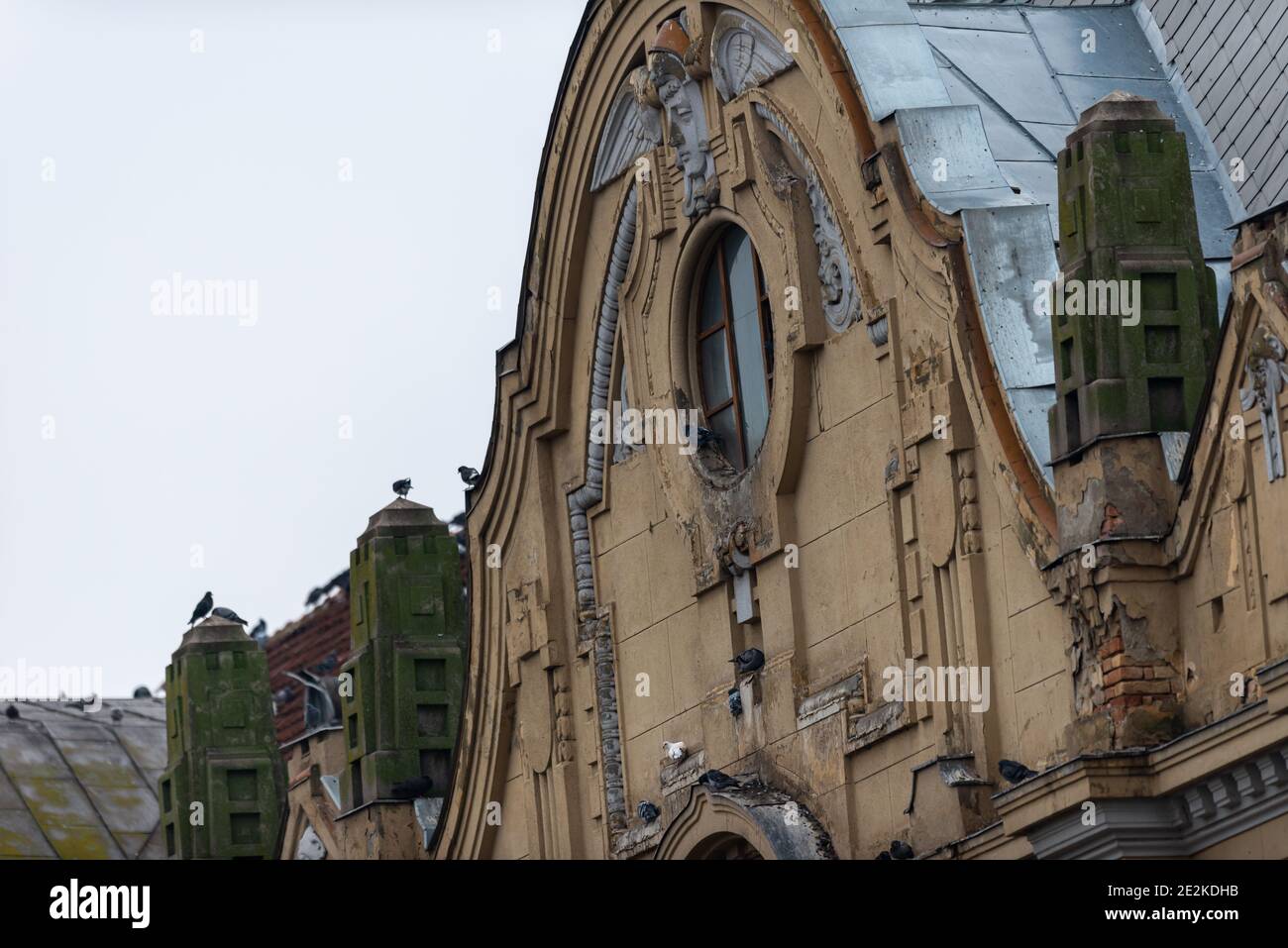 Details of old roofs of historic buildings Stock Photo - Alamy