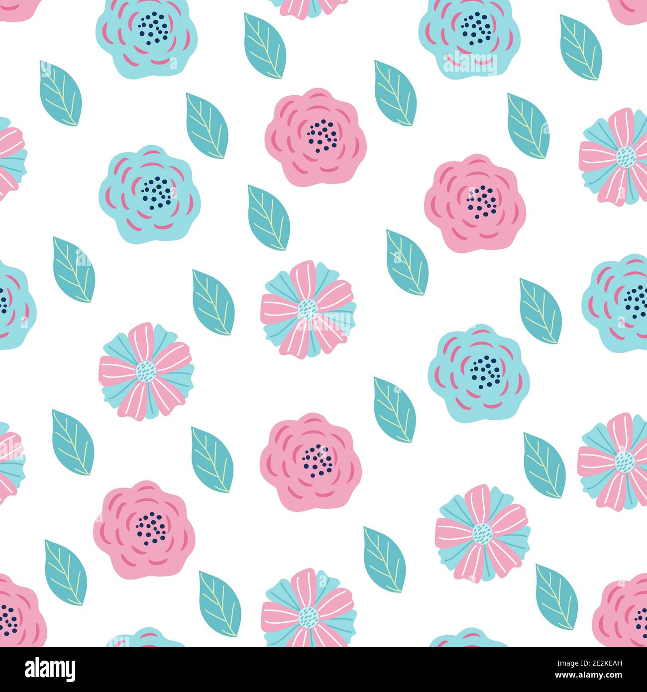 Little pink flowers background Stock Vector Images - Alamy