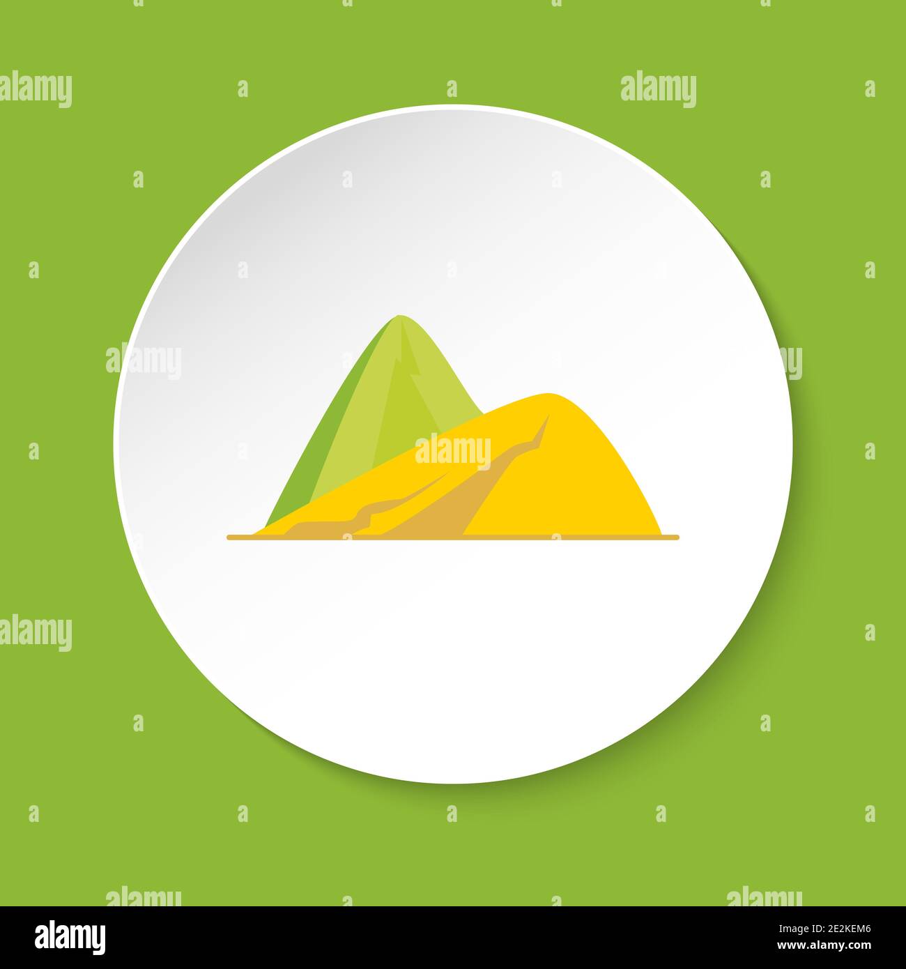 Rounded mountain top Stock Vector Images - Alamy