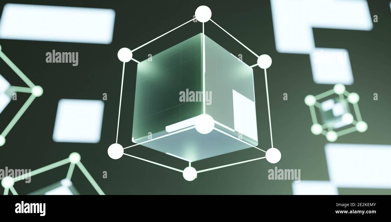 technology network connectivity concept 3d render illustration Stock ...