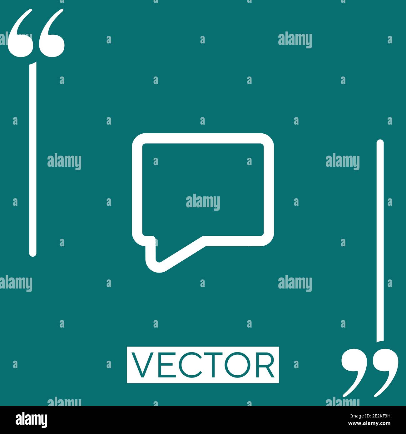 message rectangular empty outlined speech bubble vector icon Linear ... message rectangular empty outlined speech bubble vector icon Linear ...