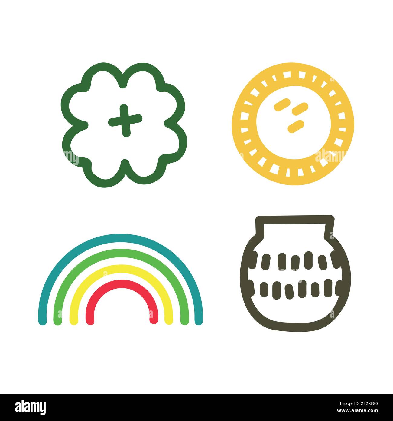 Set symbols saint patricks Stock Vector Images - Alamy