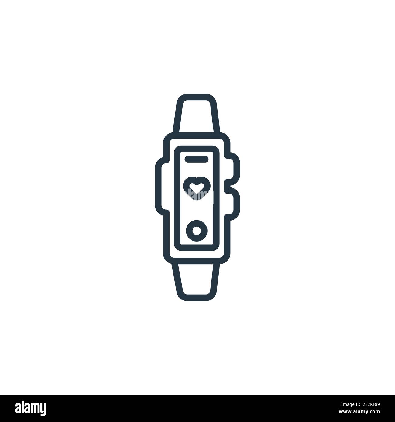 Activity tracker outline vector icon. Thin line black activity tracker ...