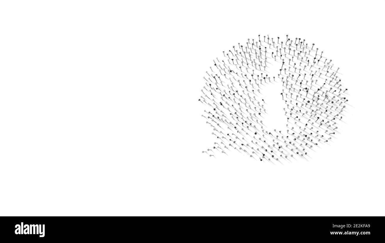 3d Rendering Symbol Of Rounded Chat Bubbles With Information Wrapped In