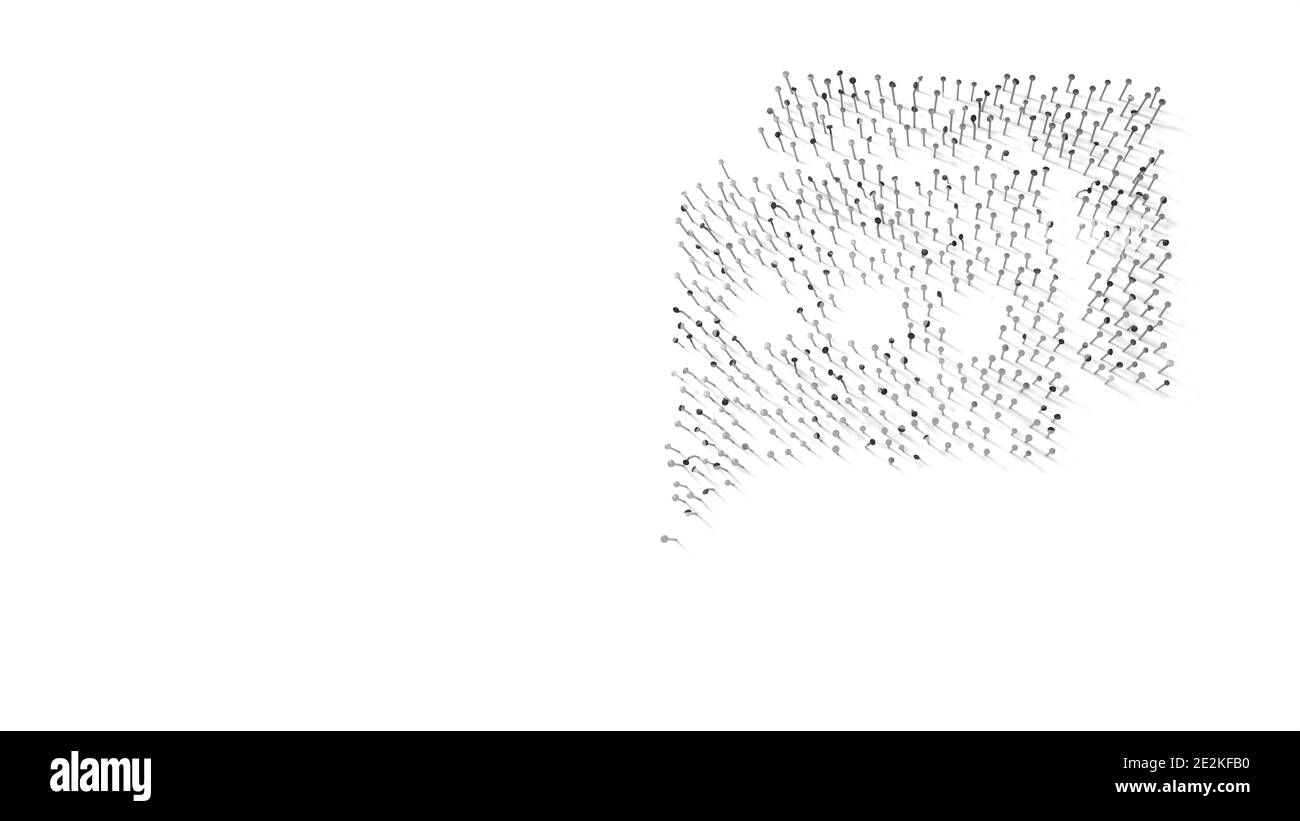 3d Rendering Symbol Of Two Rectangular Rounded Chat Bubbles With Three Dots Wrapped In Gold