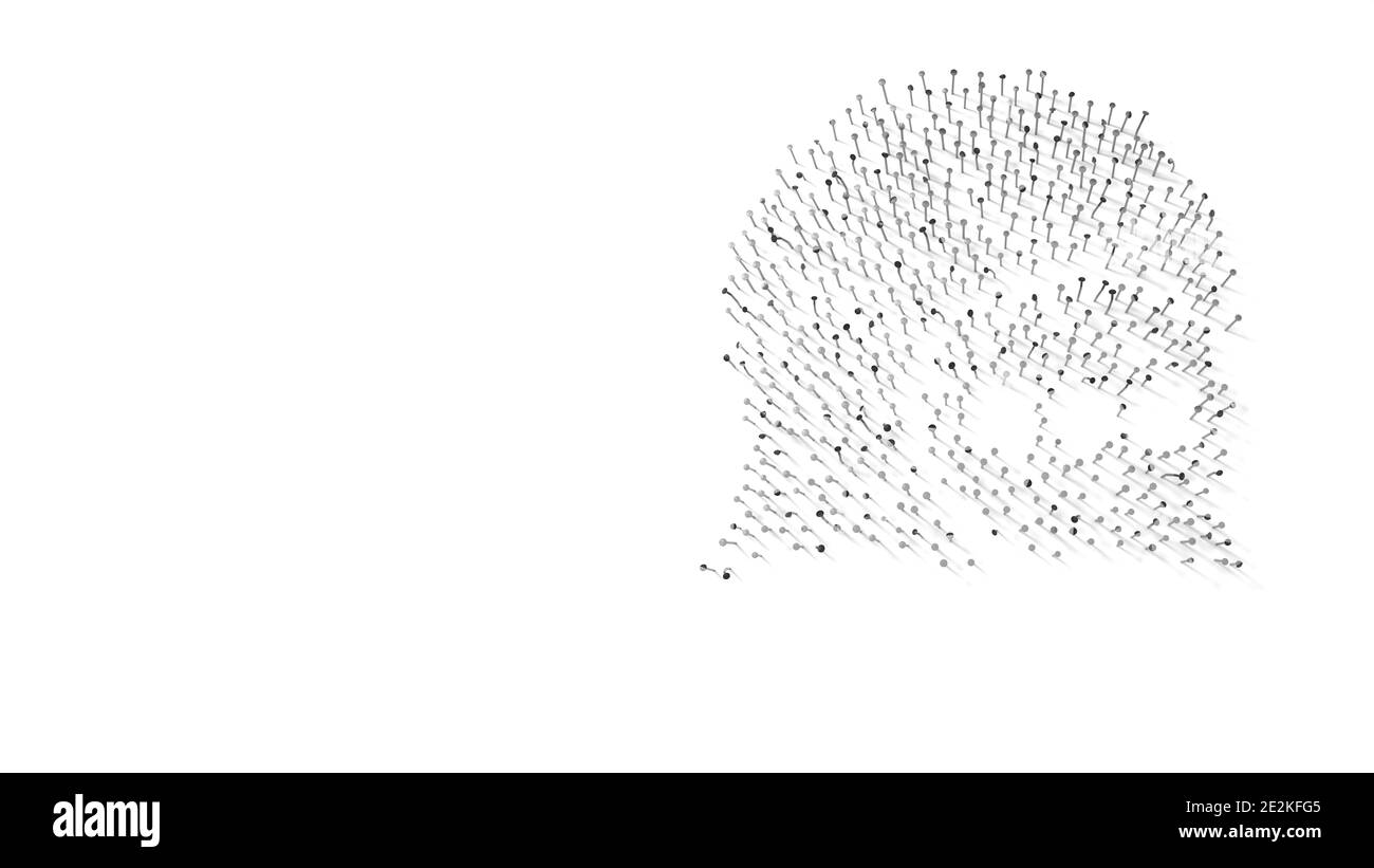 3d Rendering Symbol Of Two Rounded Chat Bubbles With Three Dots Wrapped