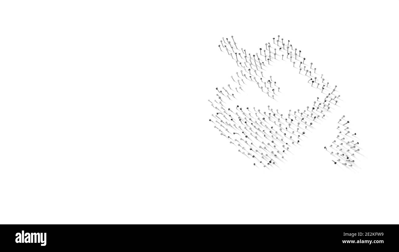 3d rendering symbol of jar with liquid in pour out position and drop ...