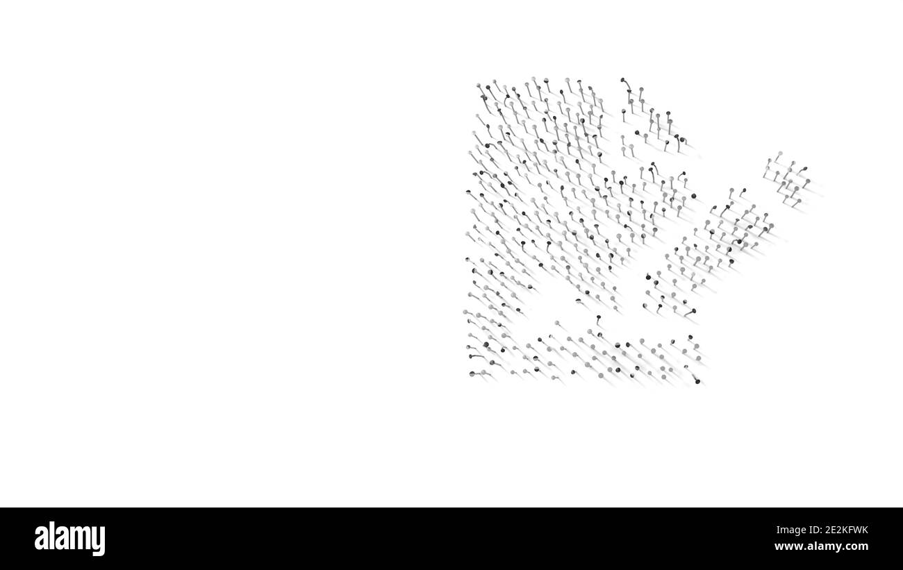 3d Rendering Symbol Of Paper With Bent Corner And Signature And Pen