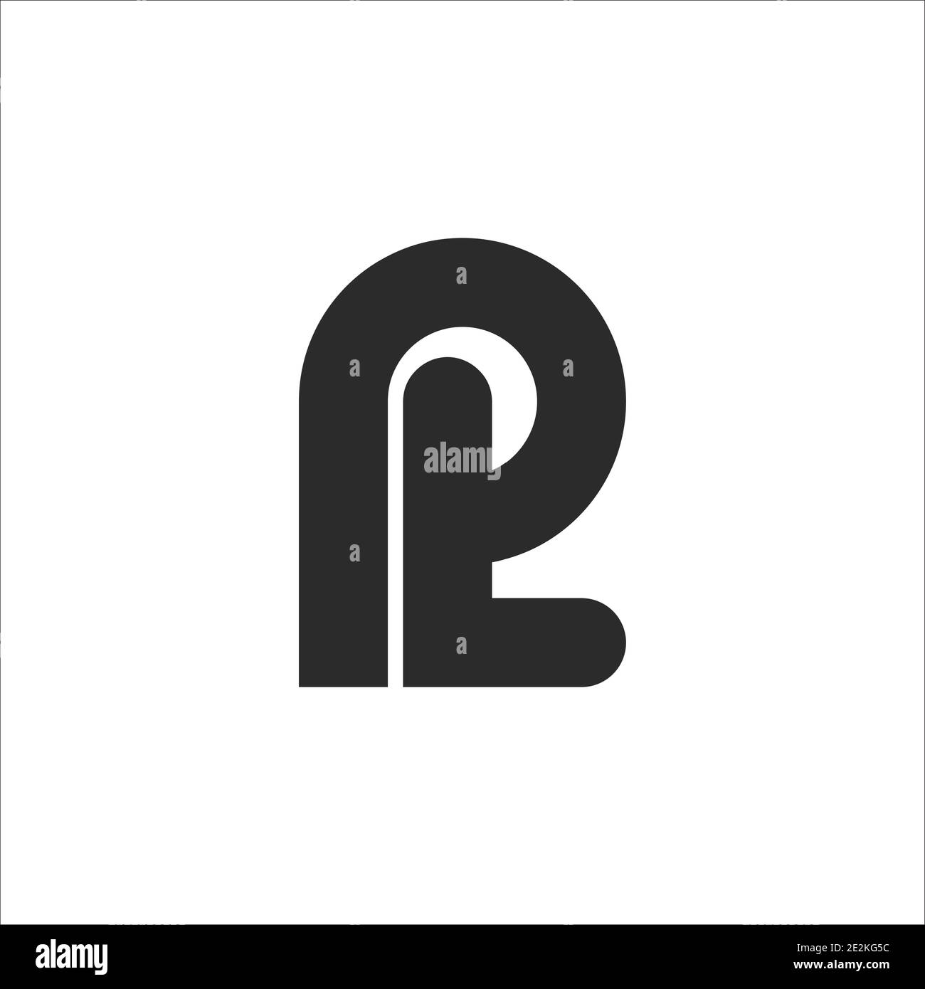Initial lp letter logo with creative modern business typography vector ...