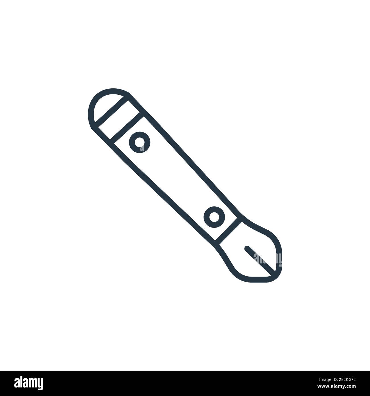 Fountain sign outline vector icon. Thin line black fountain sign icon ...