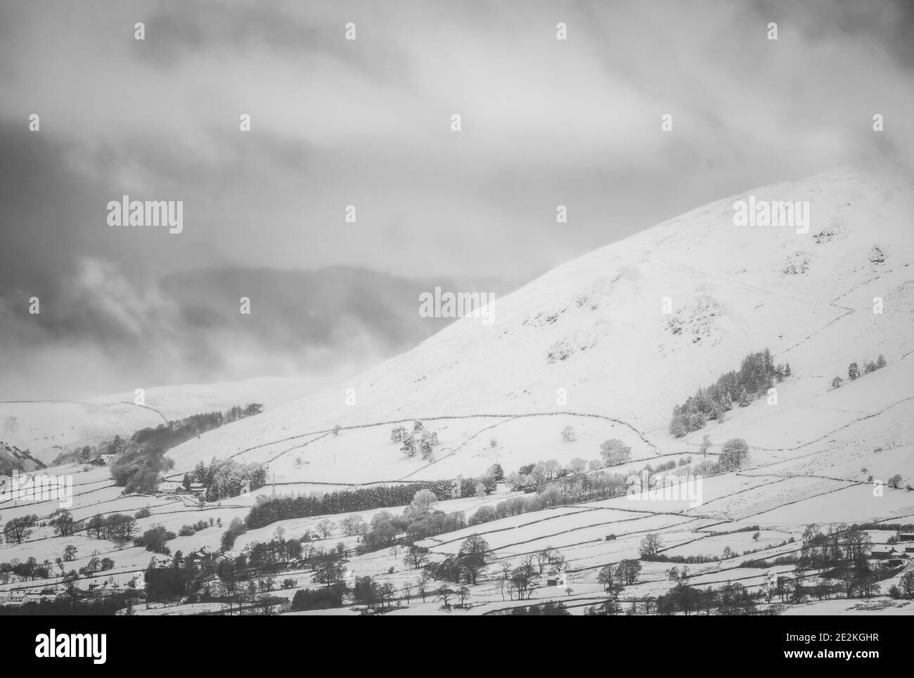 Mountain snow storm Stock Photo - Alamy