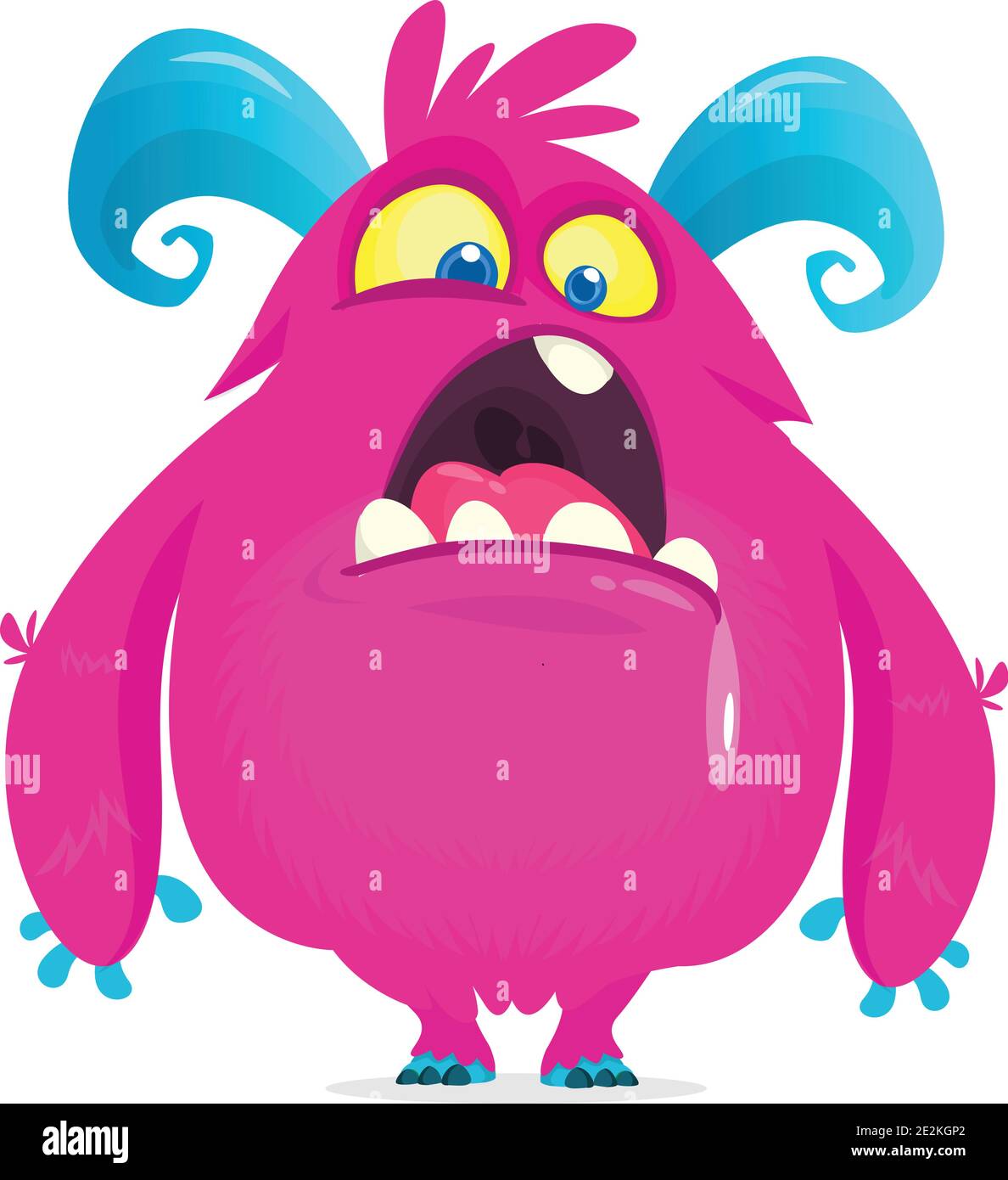 Funny cartoon monster. Vector illustration Stock Vector Image & Art - Alamy