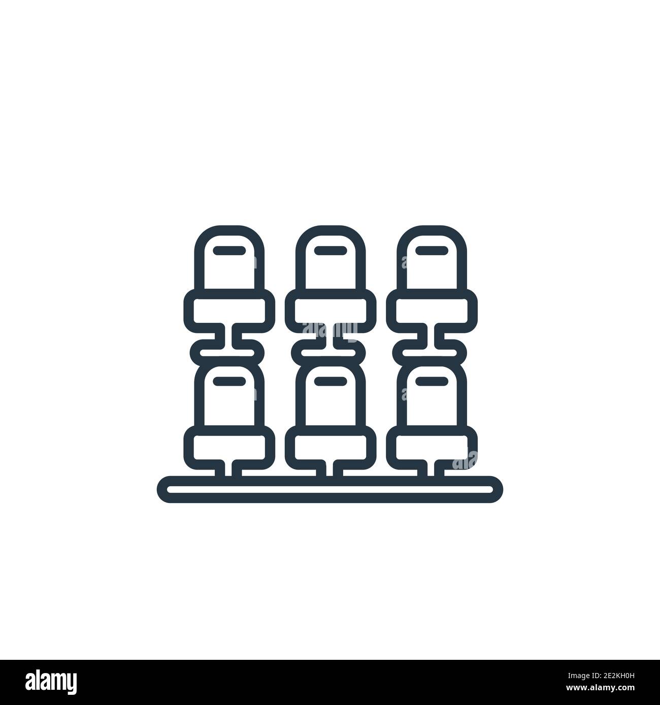 Seats outline vector icon. Thin line black seats icon, flat vector ...