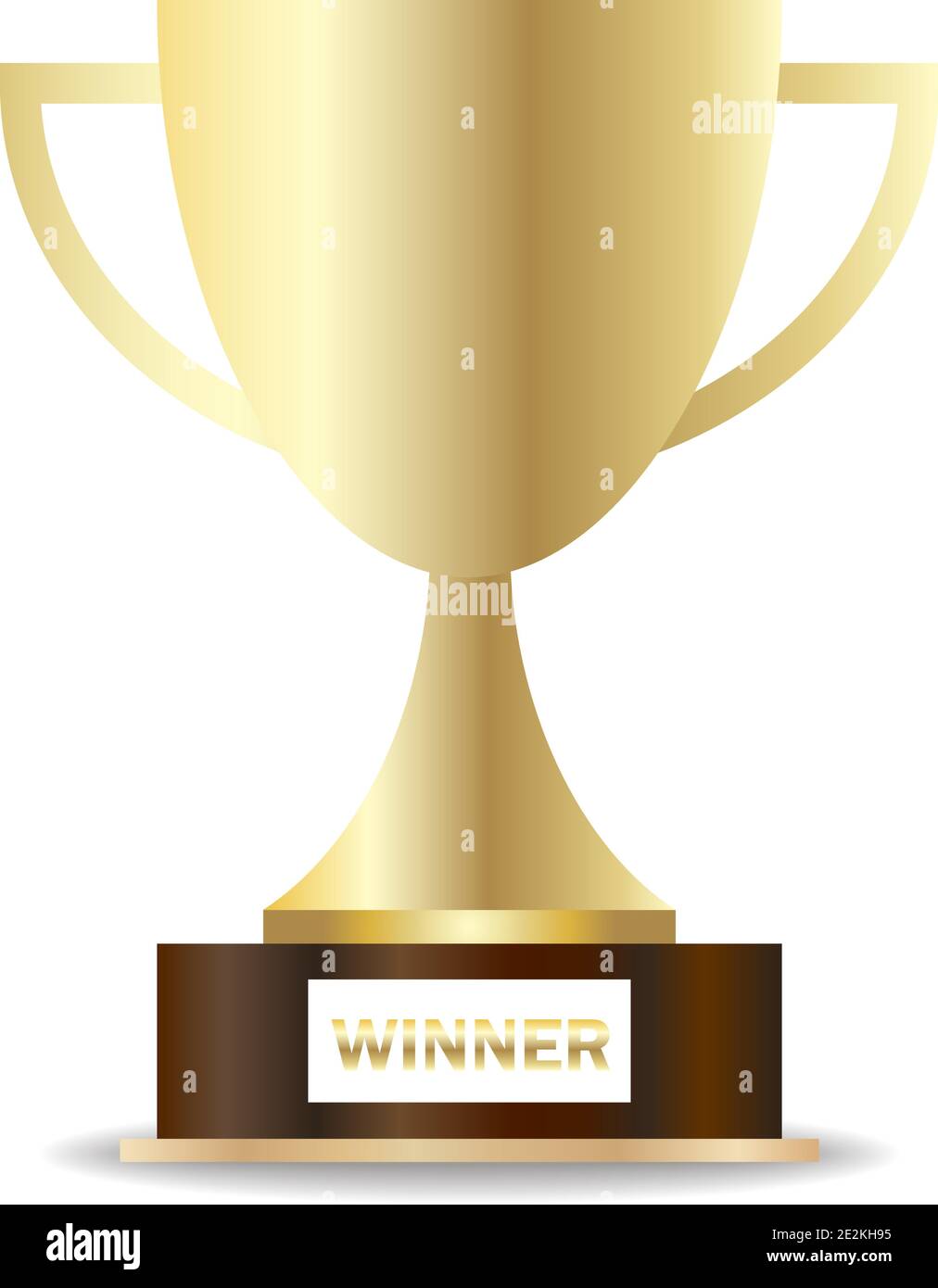 Winner Trophy Cup on white isolated background. eps 10 Stock Vector ...