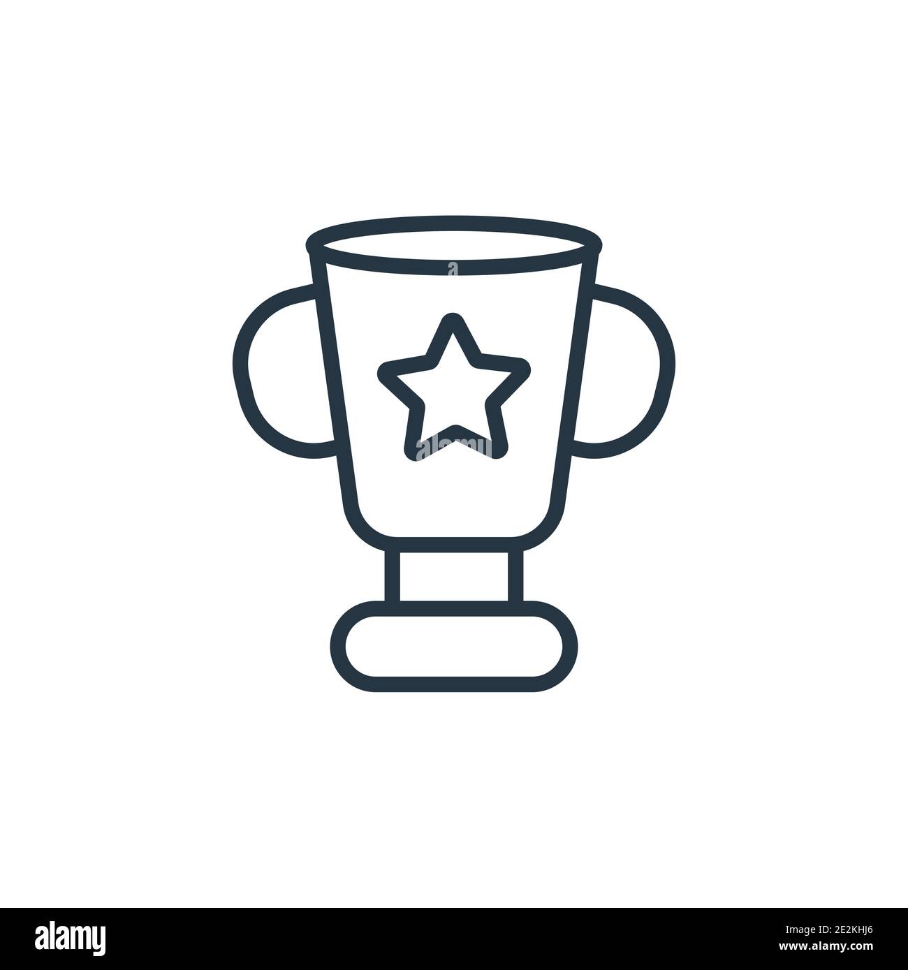 Win outline vector icon. Thin line black win icon, flat vector simple ...
