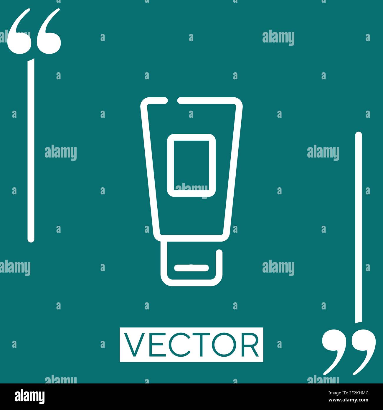 gel vector icon Linear icon. Editable stroke line Stock Vector Image ...