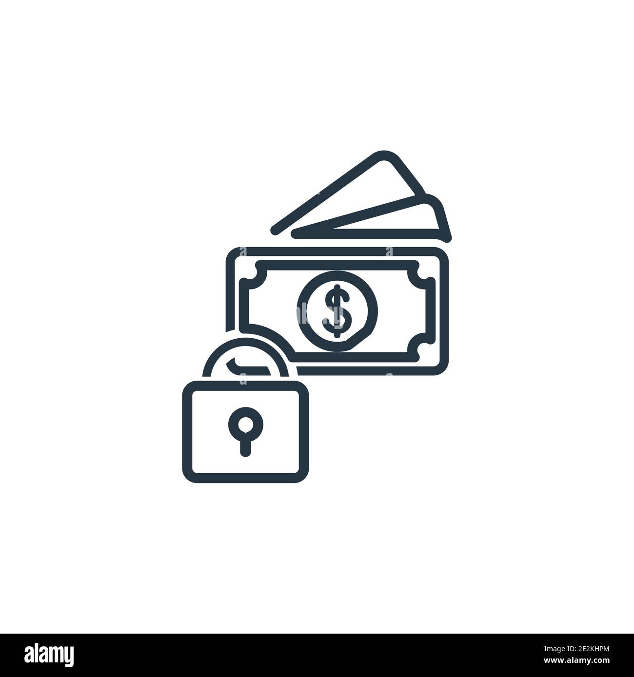 Income outline vector icon. Thin line black income icon, flat vector ...