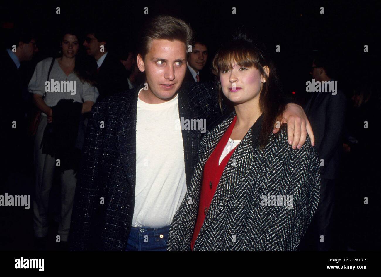 Emilio Estevez Demi Moore 1984 Credit: Ralph Dominguez/MediaPunch Stock ...