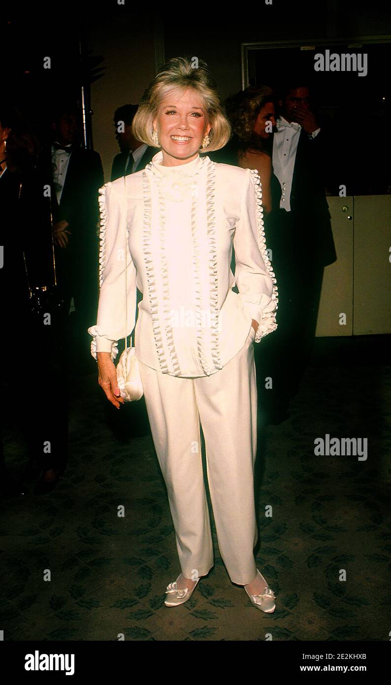 Doris Day at the 46th Annual Golden Globe Awards on January 28, 1989 ...