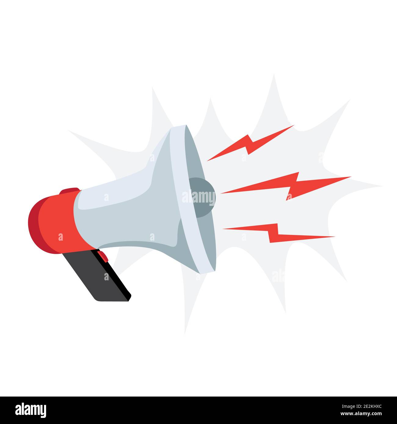 megaphone shout isolated on white background Stock Vector Image & Art ...
