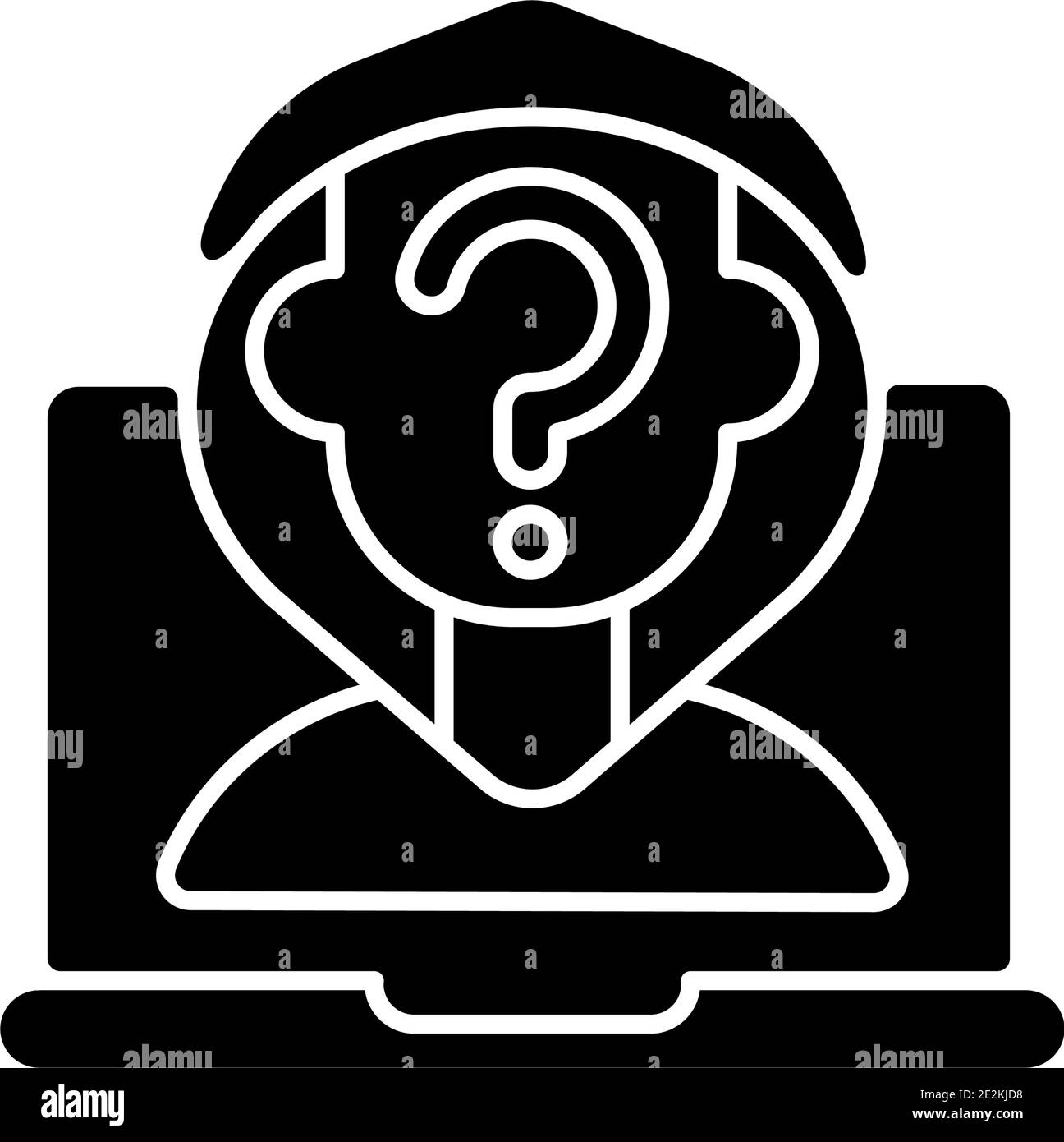 Cyber identity flat icon Black and White Stock Photos & Images - Alamy