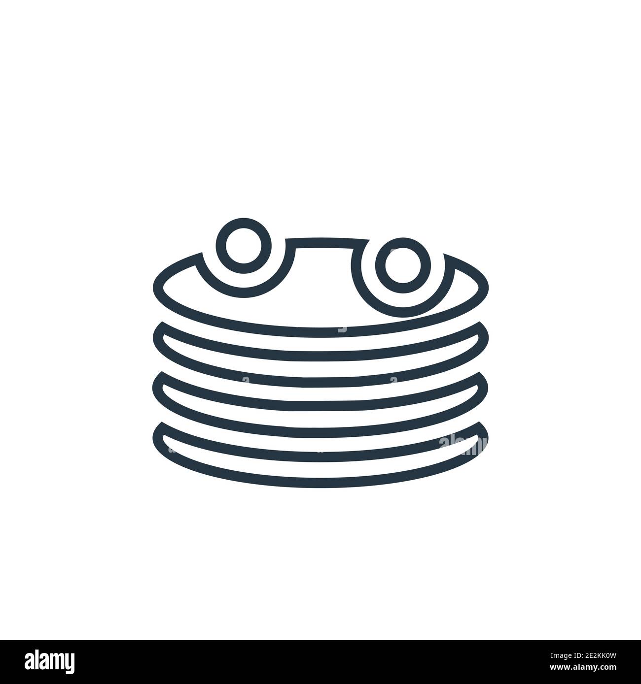 Concept delicious dessert pancakes Stock Vector Images - Alamy