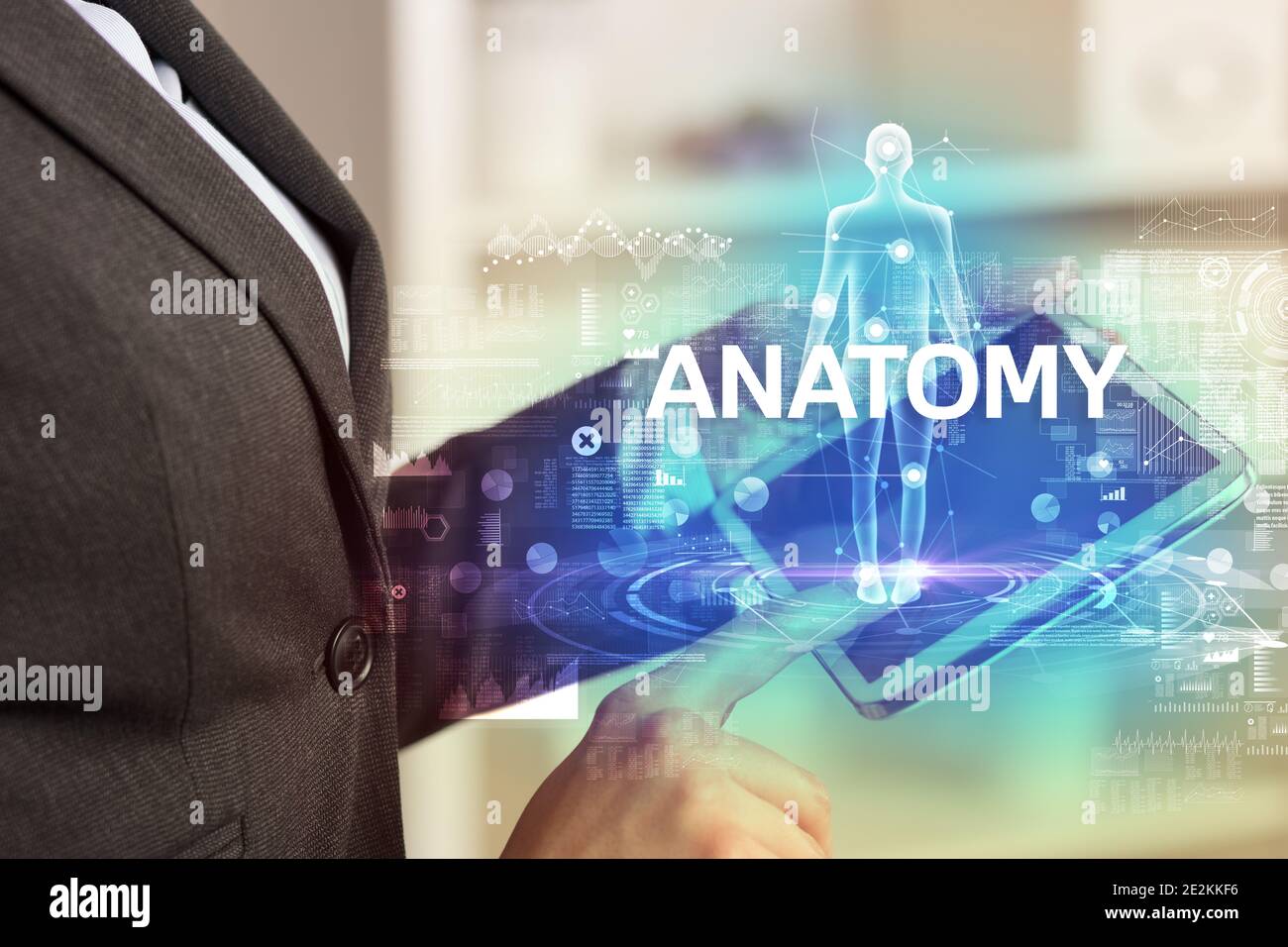 Electronic medical record with ANATOMY inscription, Medical technology ...