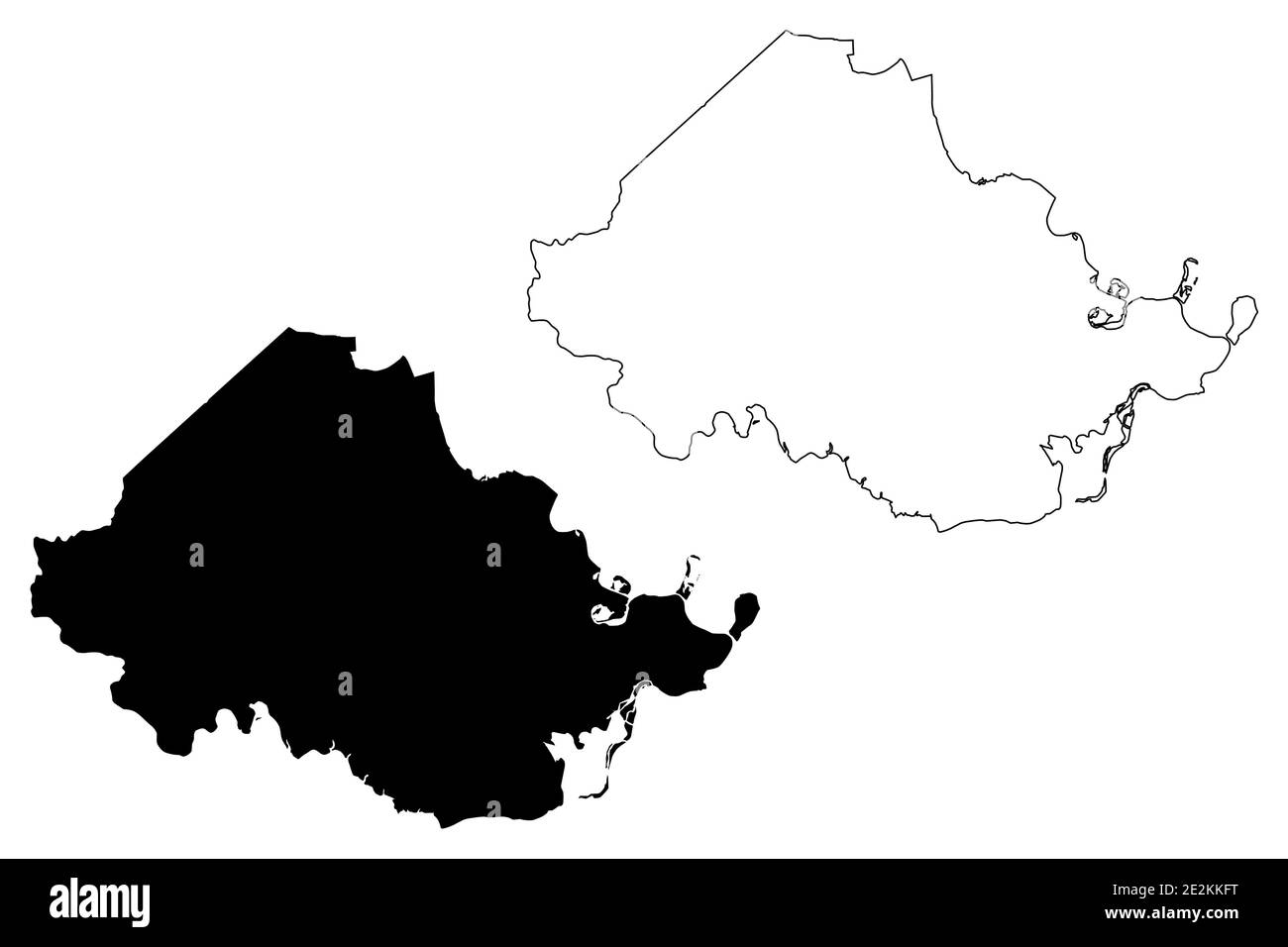 Chesterfield county map hi-res stock photography and images - Alamy