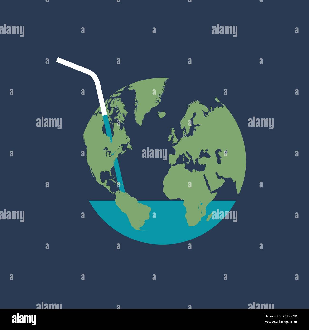 Global water crisis. Eco Concept. Vector illustration Stock Vector ...