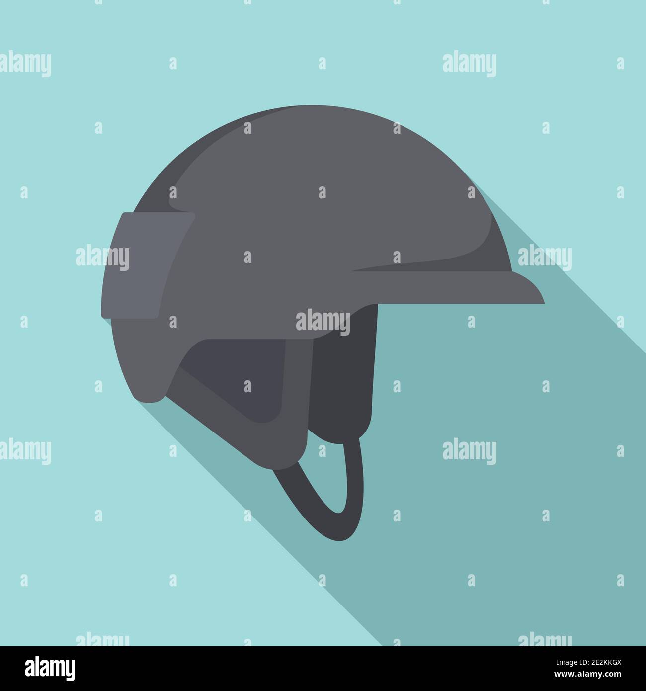 Industrial climber helmet icon, flat style Stock Vector Image & Art - Alamy