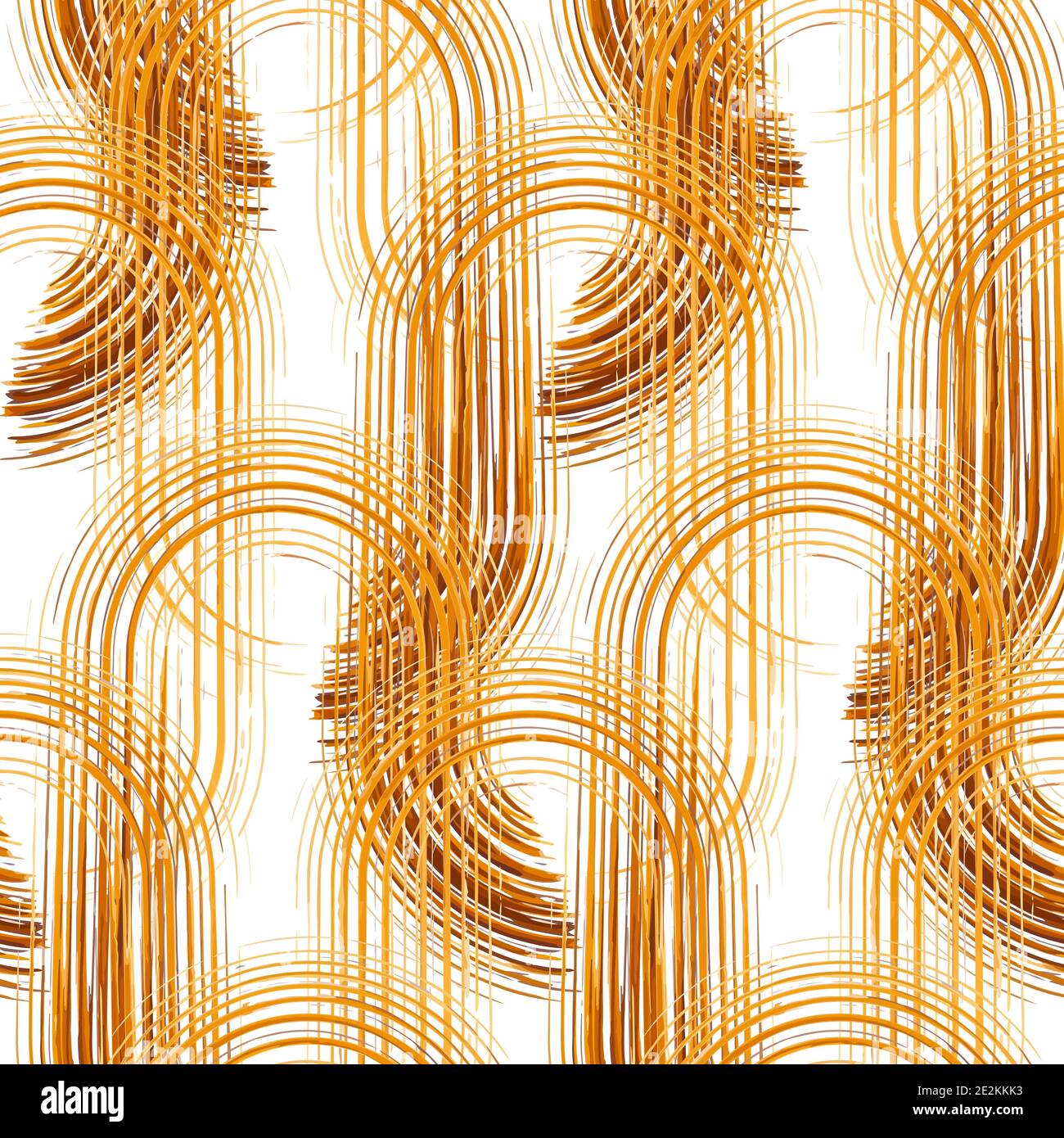 Modern trendy mid century earthy colors abstract shapes seamless ...