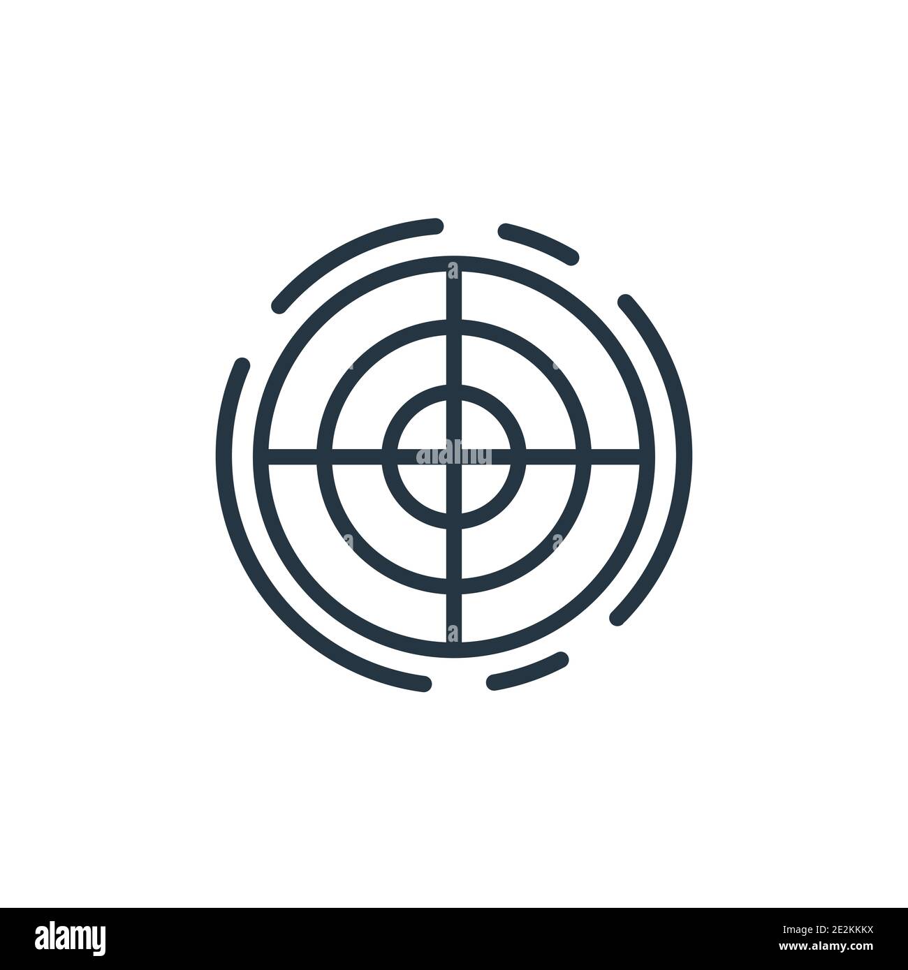 Shooting game outline vector icon. Thin line black shooting game icon ...