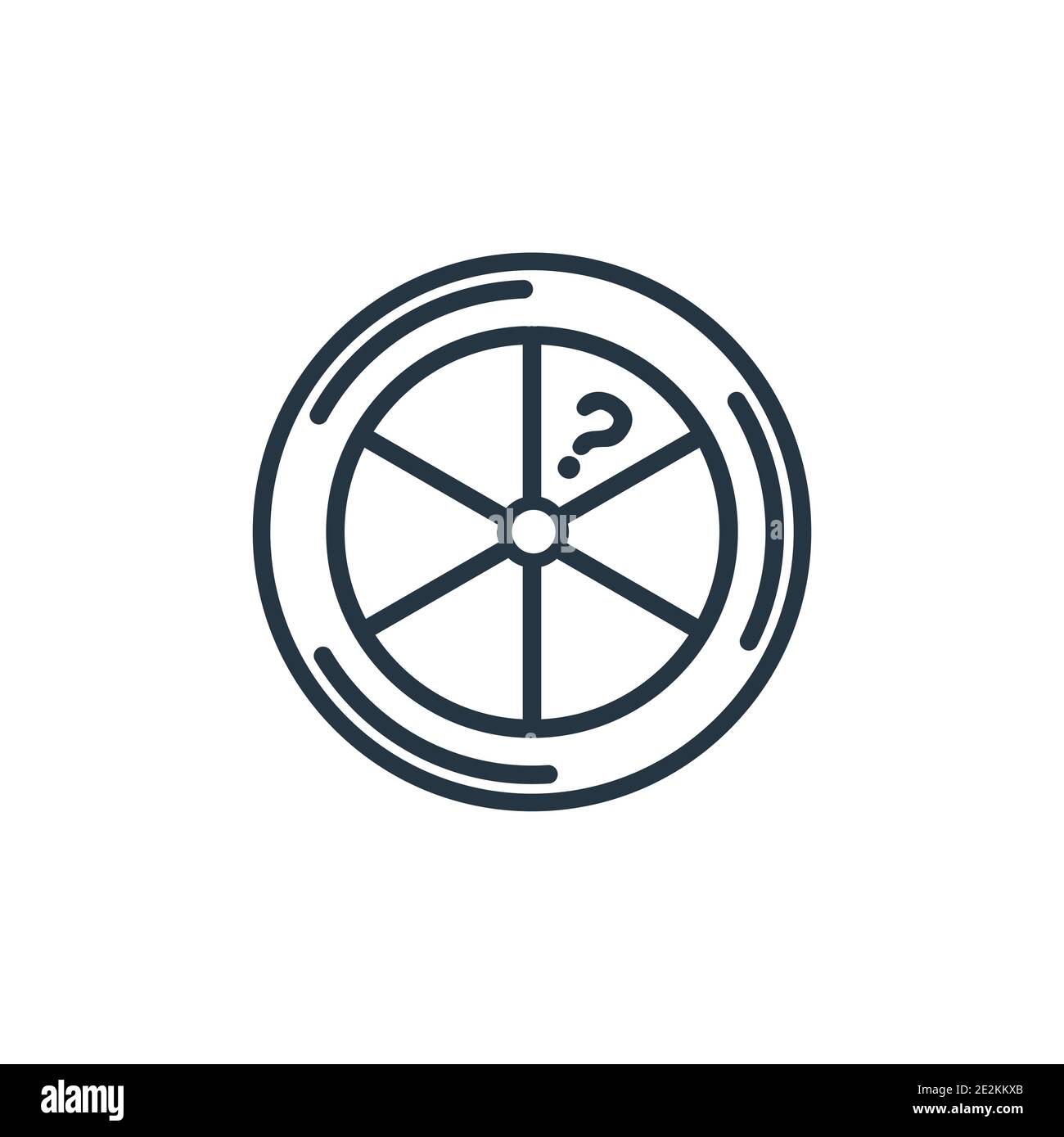 Trivial outline vector icon. Thin line black trivial icon, flat vector ...