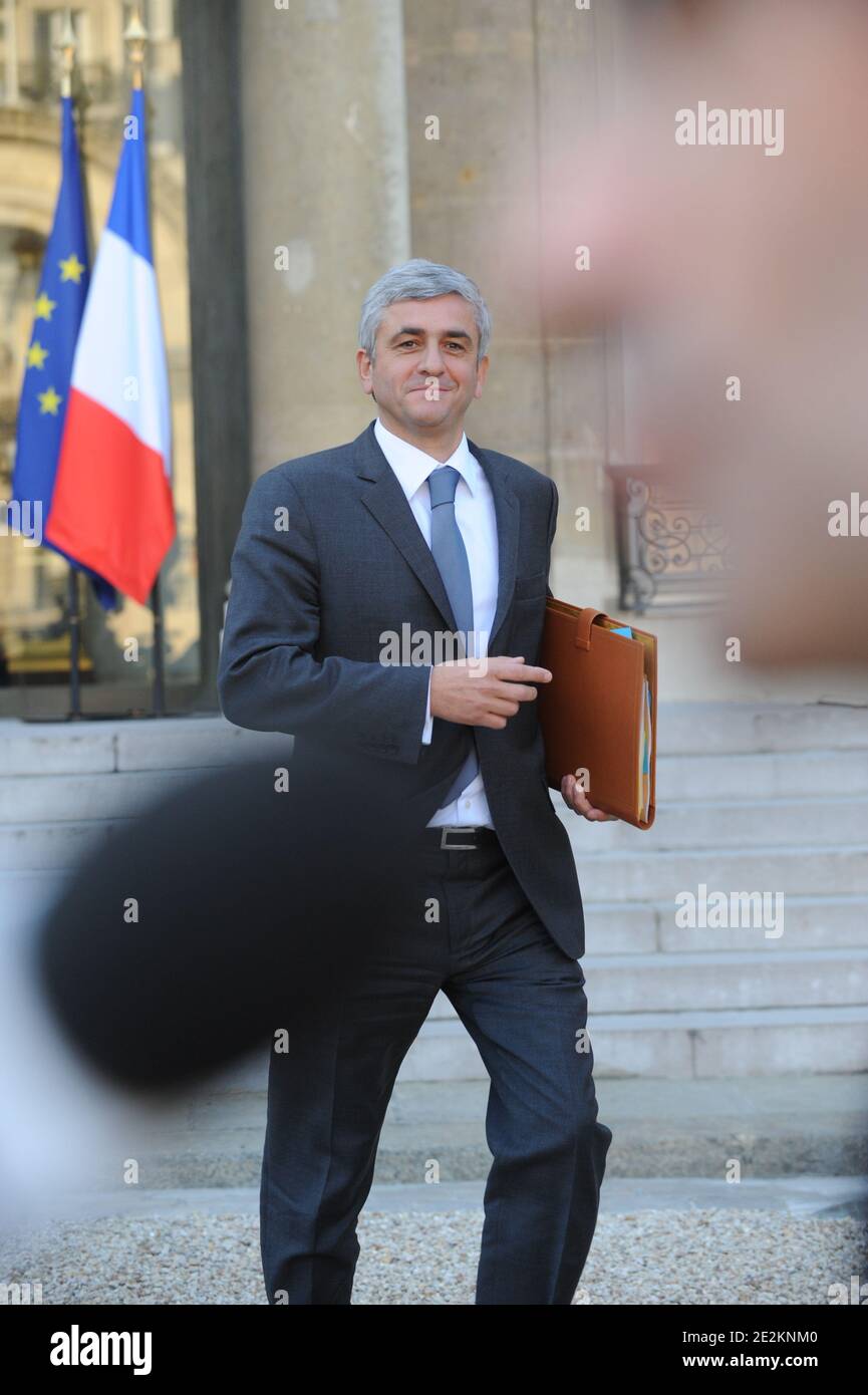 French Minister of Defence Herve Morin leaves the Elysee Palace after ...