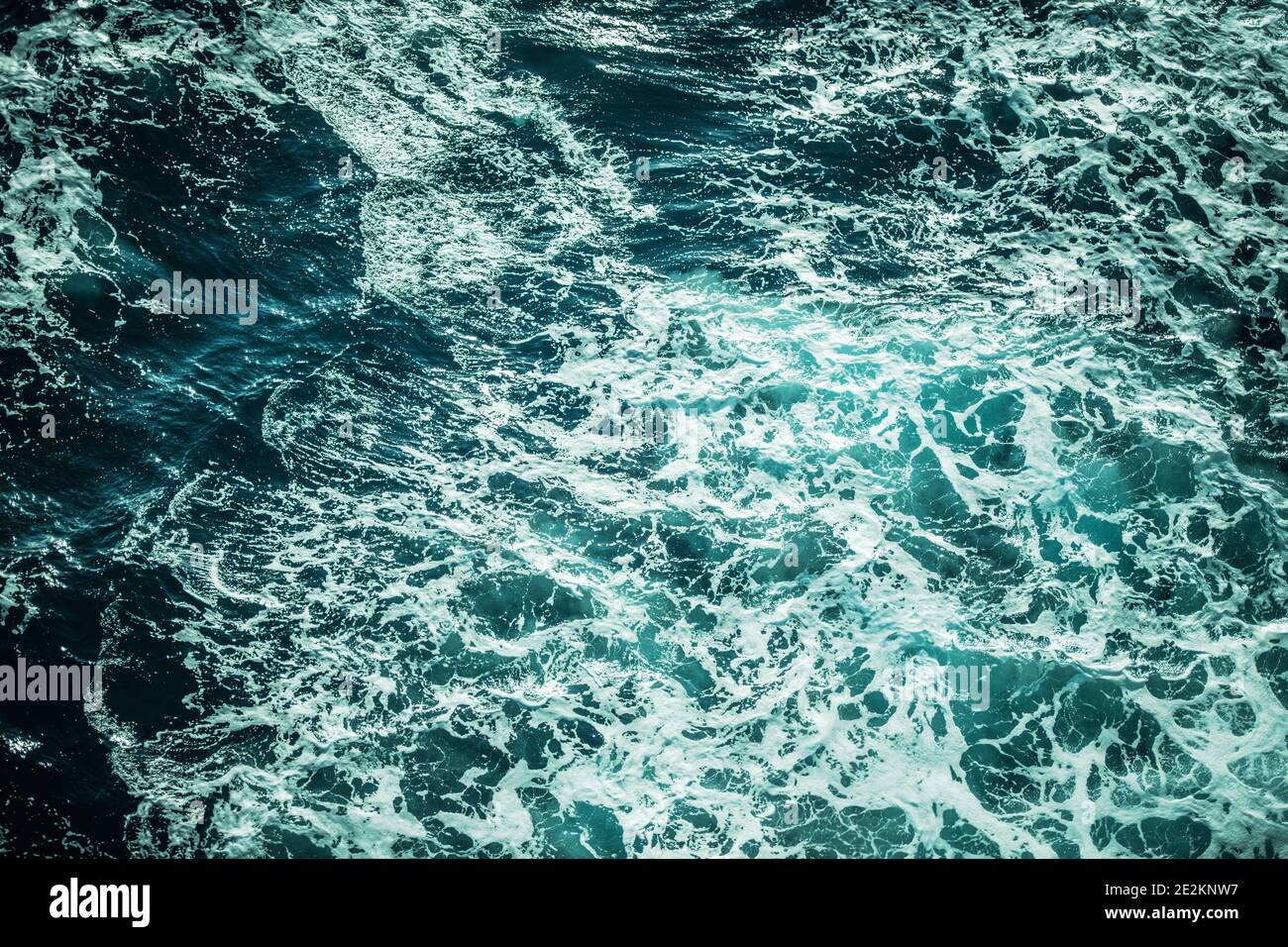 Cold and Rough North Hemisphere Seas Aerial Photo. Nature Background ...